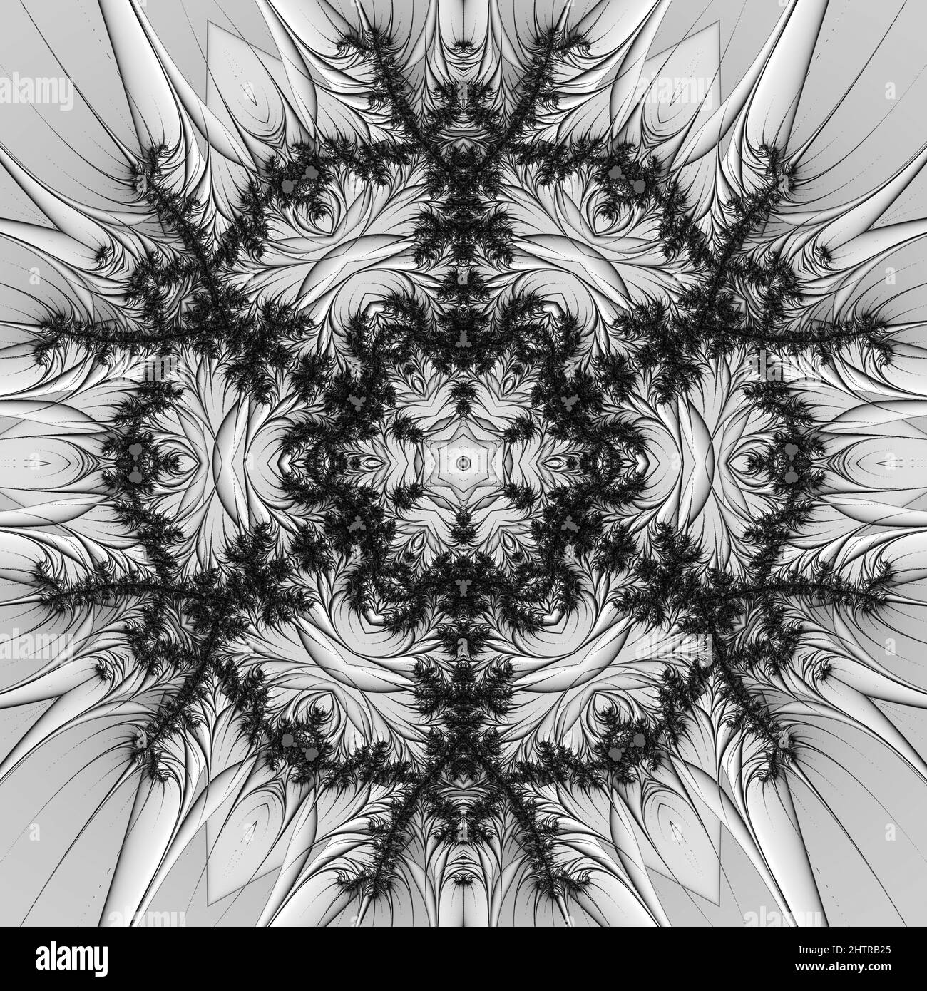 Abstract Computer generated Fractal design. A fractal is a never-ending ...