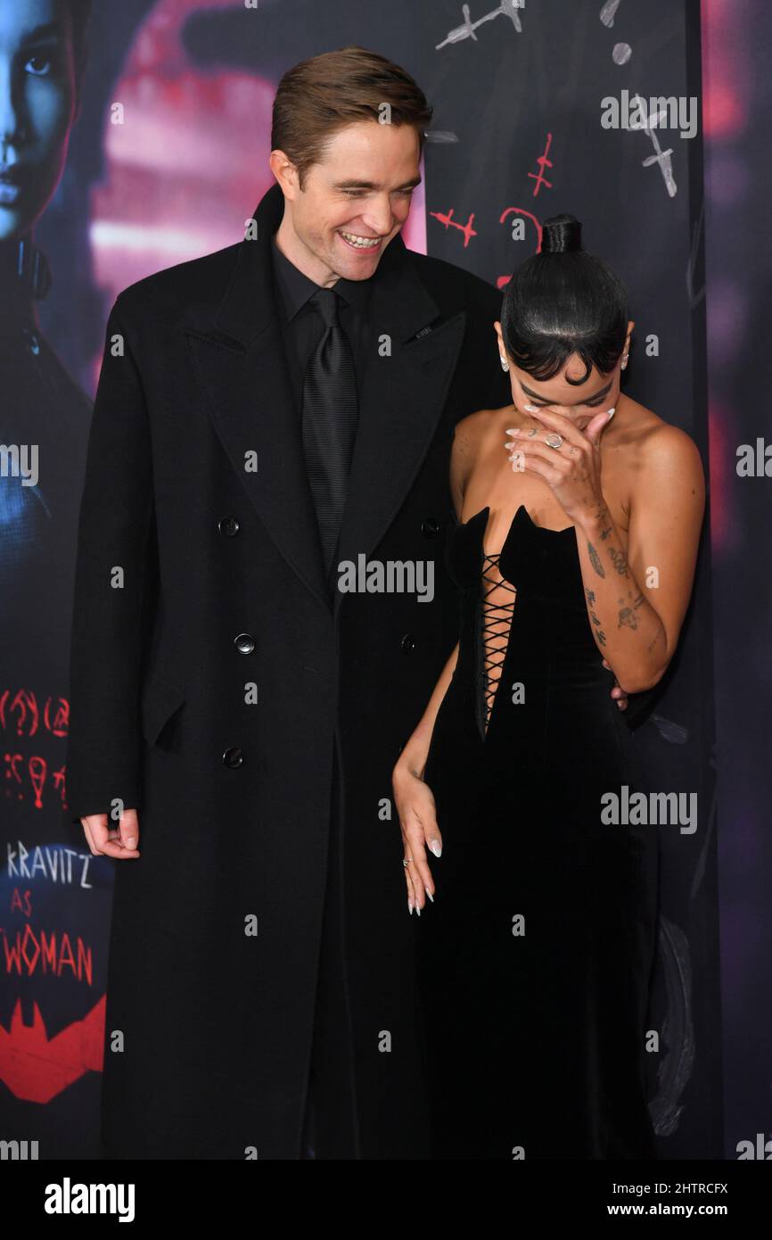 Robert Pattinson and Zoe Kravitz attend "The Batman" World Premiere on ...