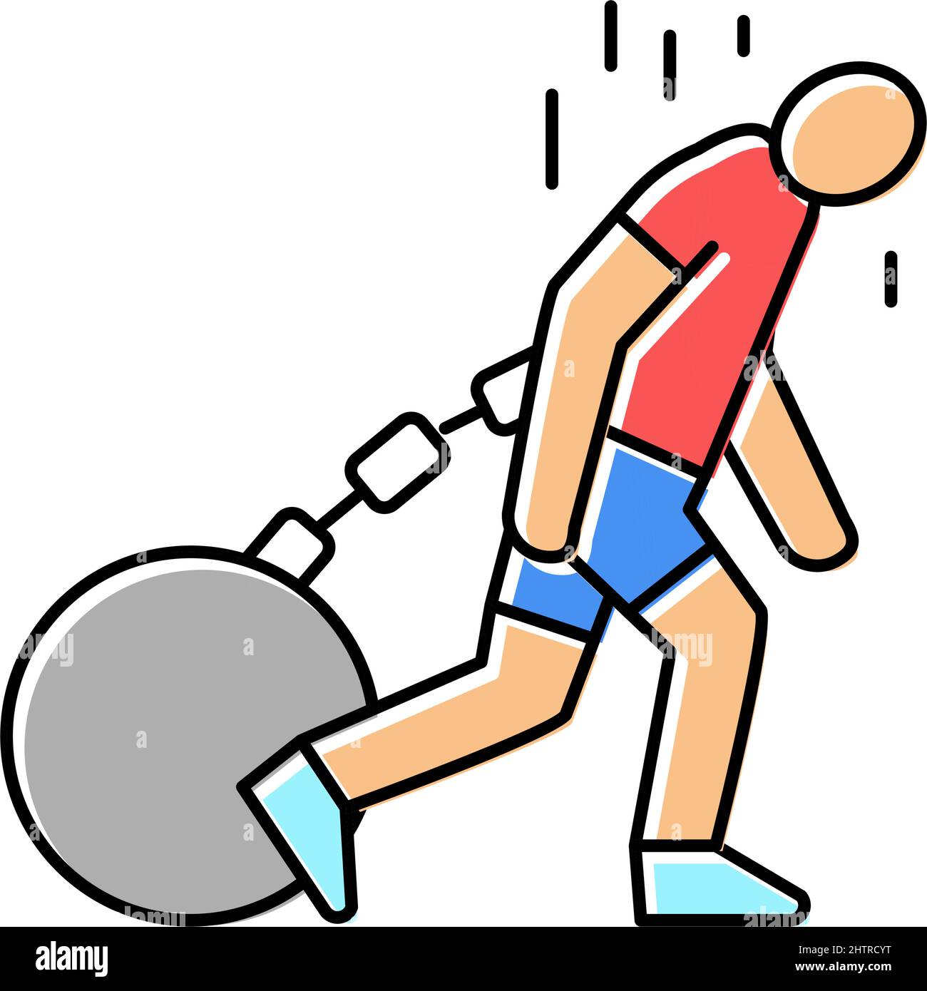 weakness health problem color icon vector illustration Stock Vector ...