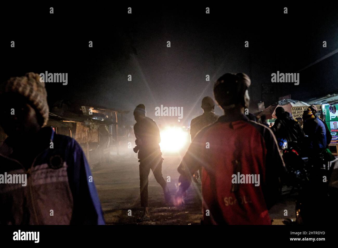 Residents are headed back to their homes moments aftre a fire outbreak ...