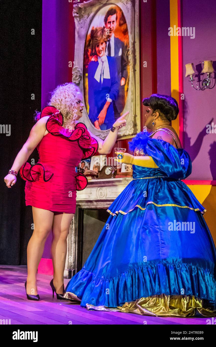 London, UK. 2nd Mar, 2022. Vinegar Strokes with Kitty Scott-Claus ...