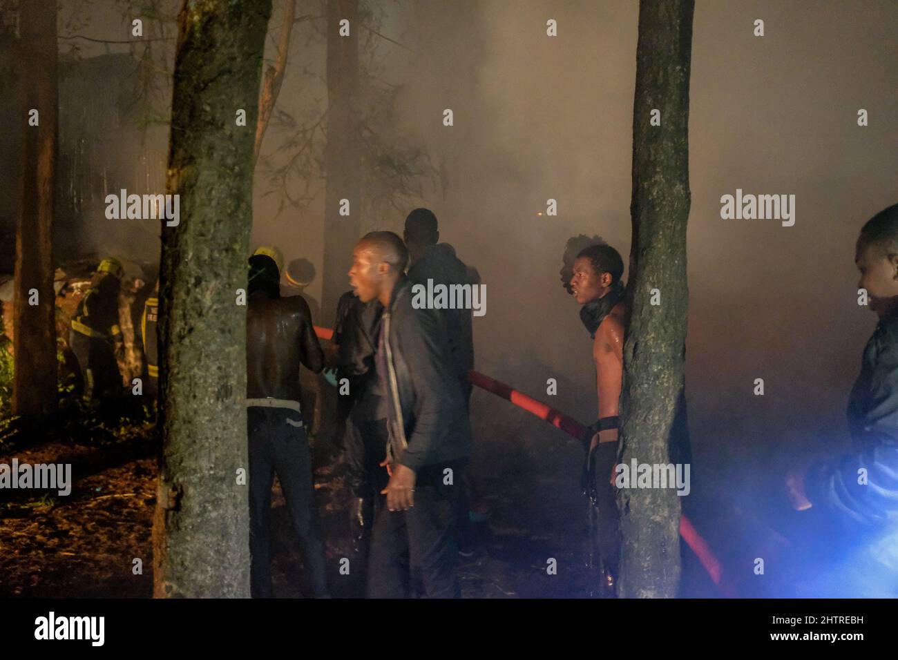 Nairobi, Kenya. 1st Mar, 2022. Residents and a team from Nairobi City ...