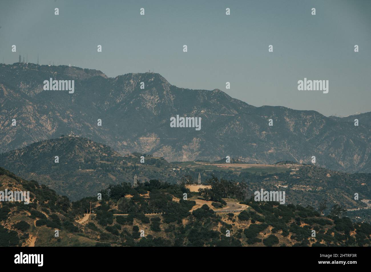 Los Angeles California Mountain Range Stock Photo - Alamy