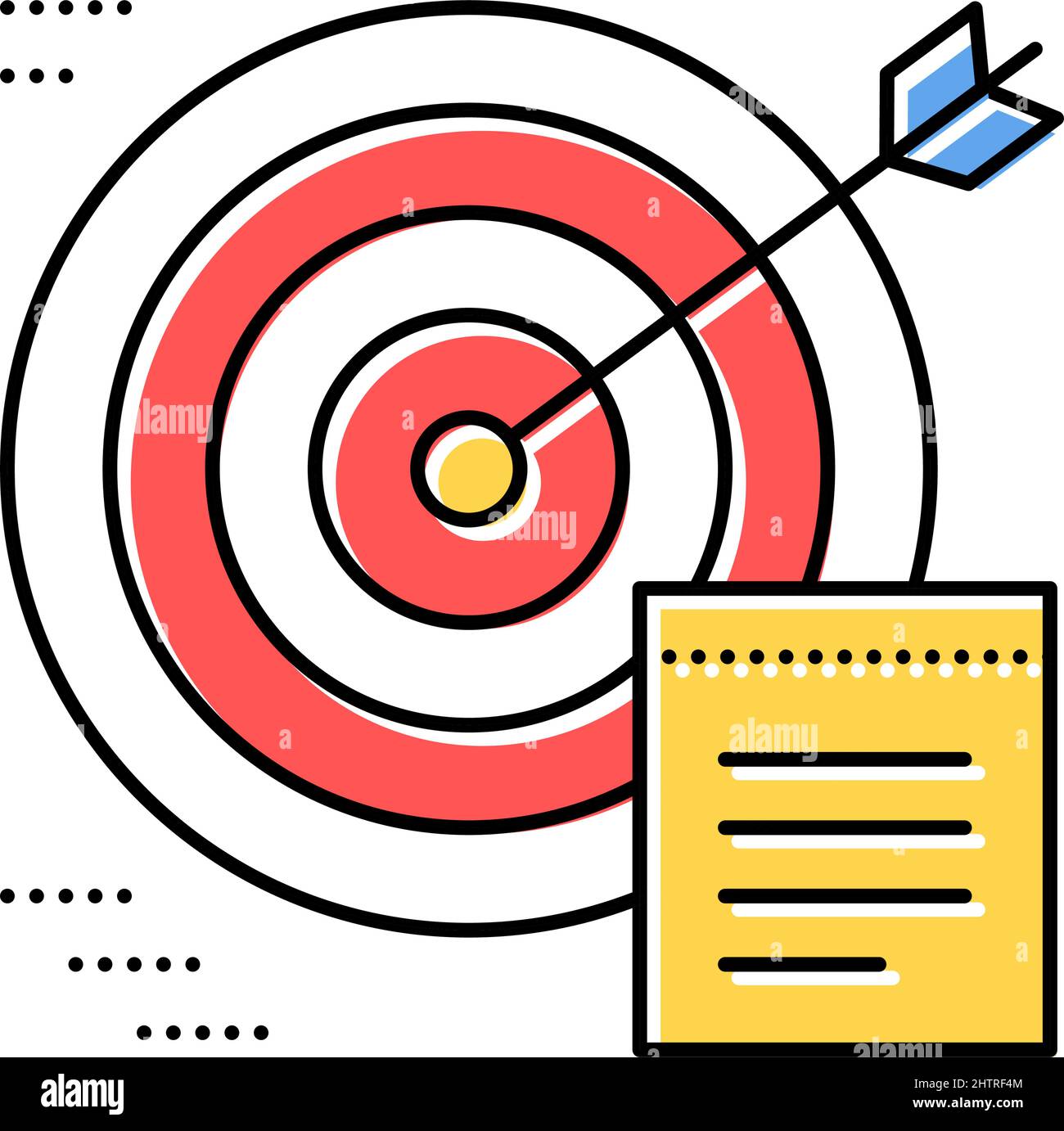 target cible arrow color icon vector illustration Stock Vector Image ...