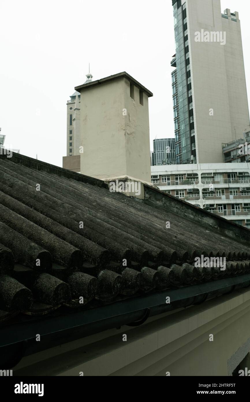 Closeup of a chimney on a building Stock Photo - Alamy