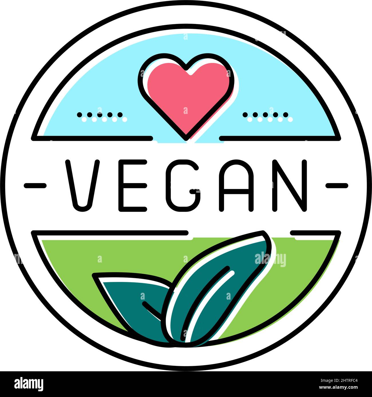 vegan cosmetic color icon vector illustration Stock Vector Image & Art ...