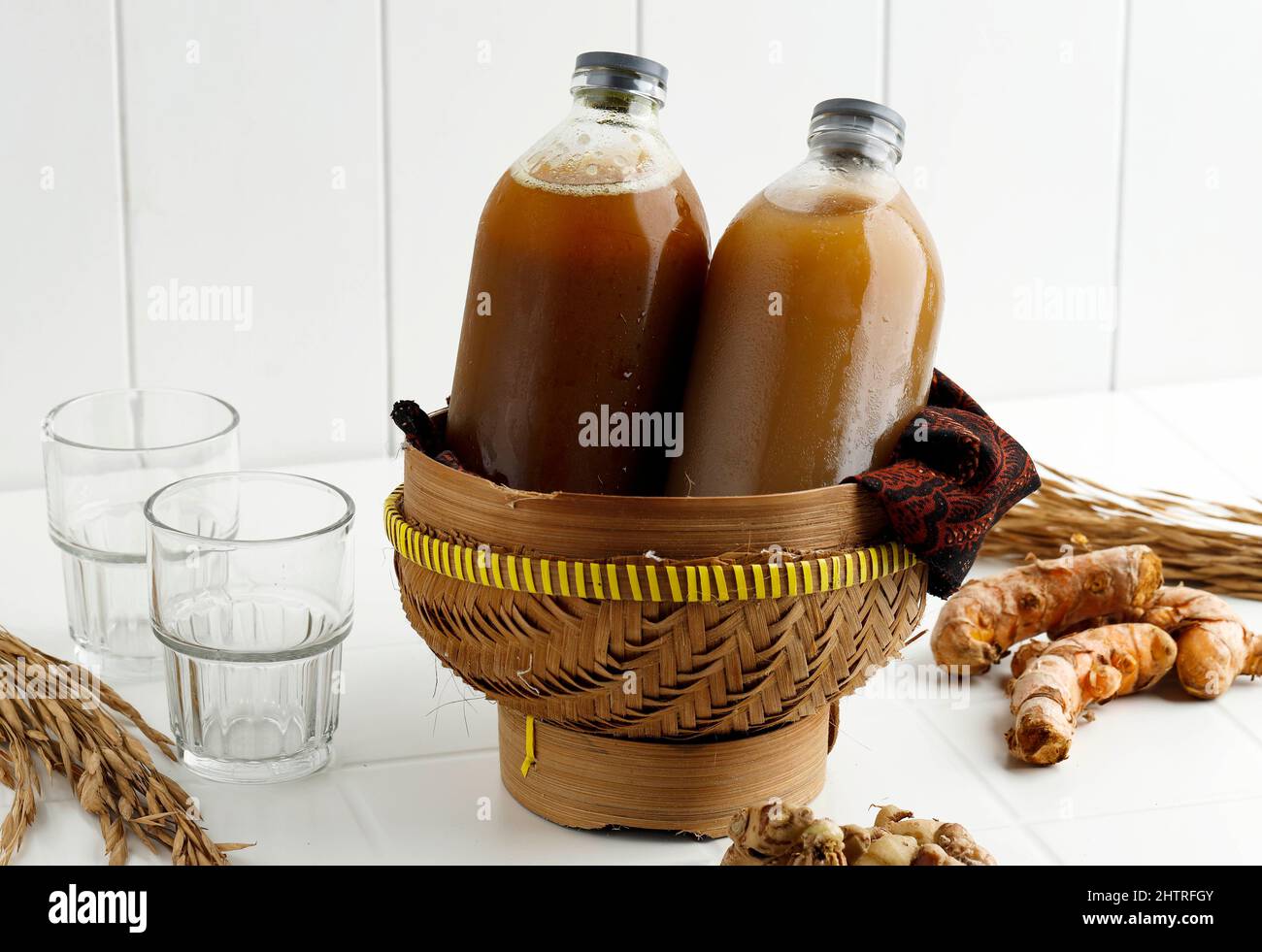 Jamu Gendong, Indonesian Traditional Herbal Drink, Clean White Concept ...