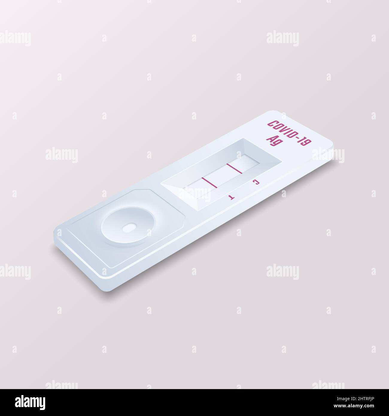 Covid-19 Antigen Fast Self Test Realistic 3d Vector Illustration ...