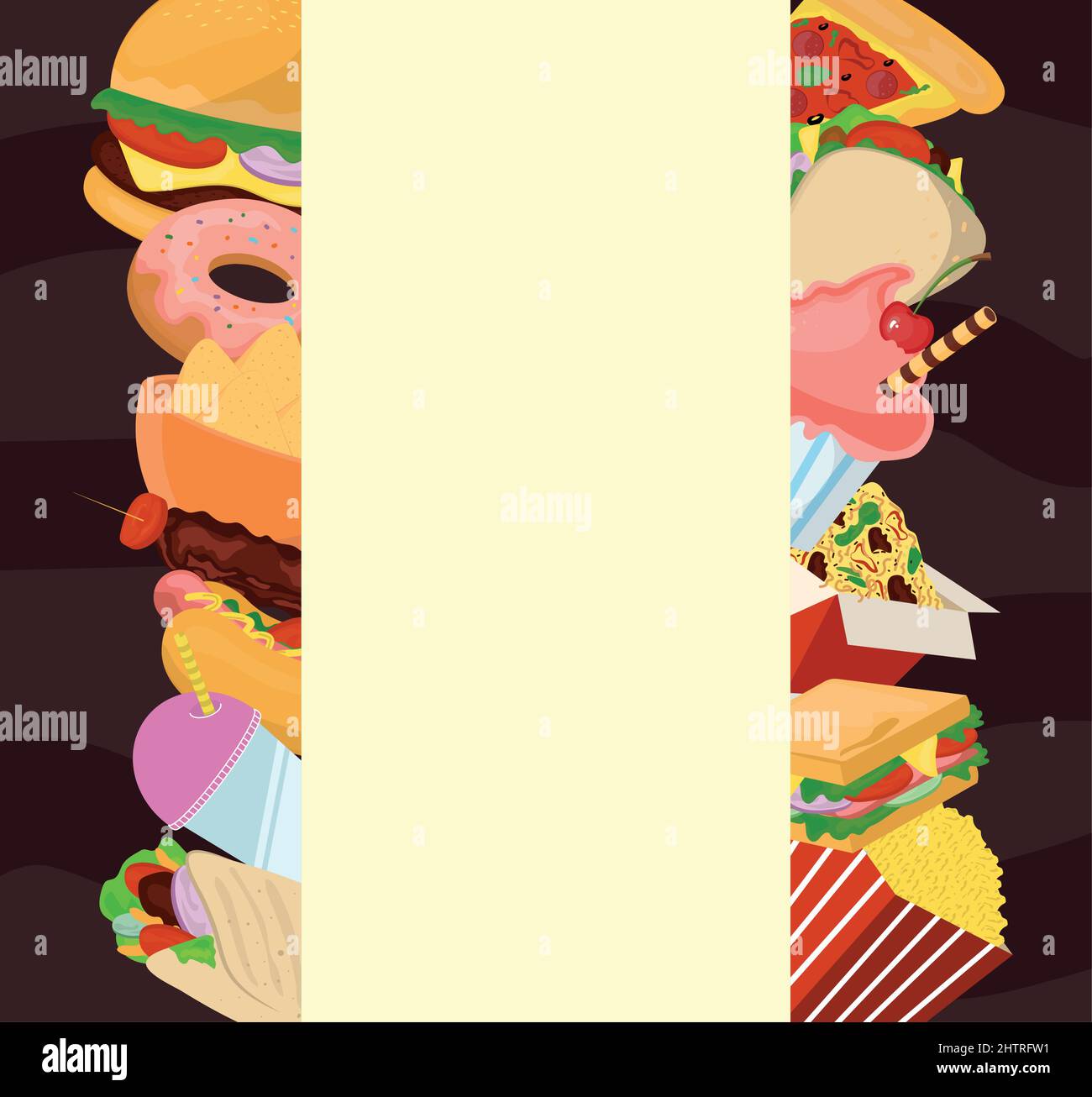 fast food banner Stock Vector Image & Art - Alamy