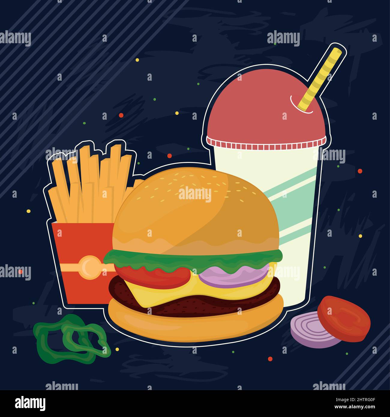 burger fast food Stock Vector Image & Art - Alamy
