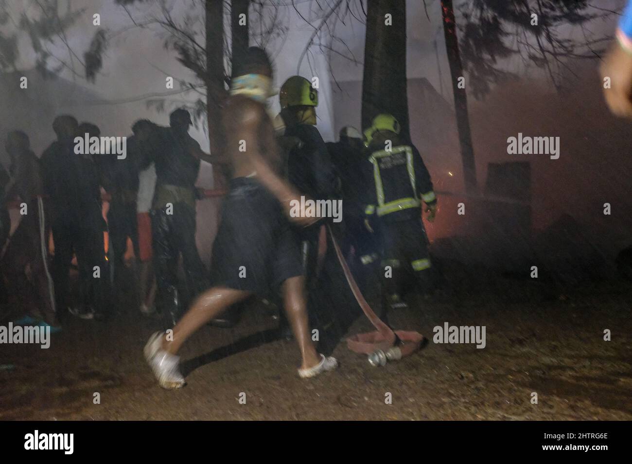 Nairobi, Kenya. 1st Mar, 2022. Residents and a team from Nairobi City ...