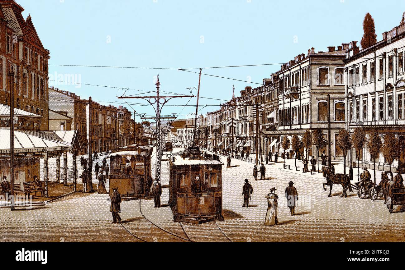 Kreshchatik Square, Kiev, Ukraine, early 20th-century Stock Photo - Alamy