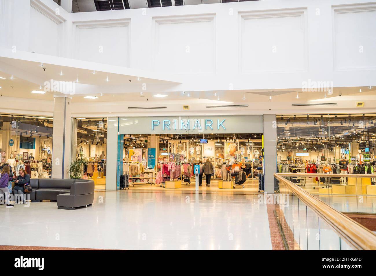 Shopping centre with Primark store Stock Photo - Alamy