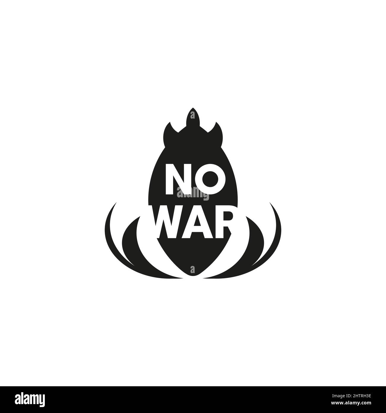 No war sign. Support Ukraine. Vector illustration Stock Vector Image ...