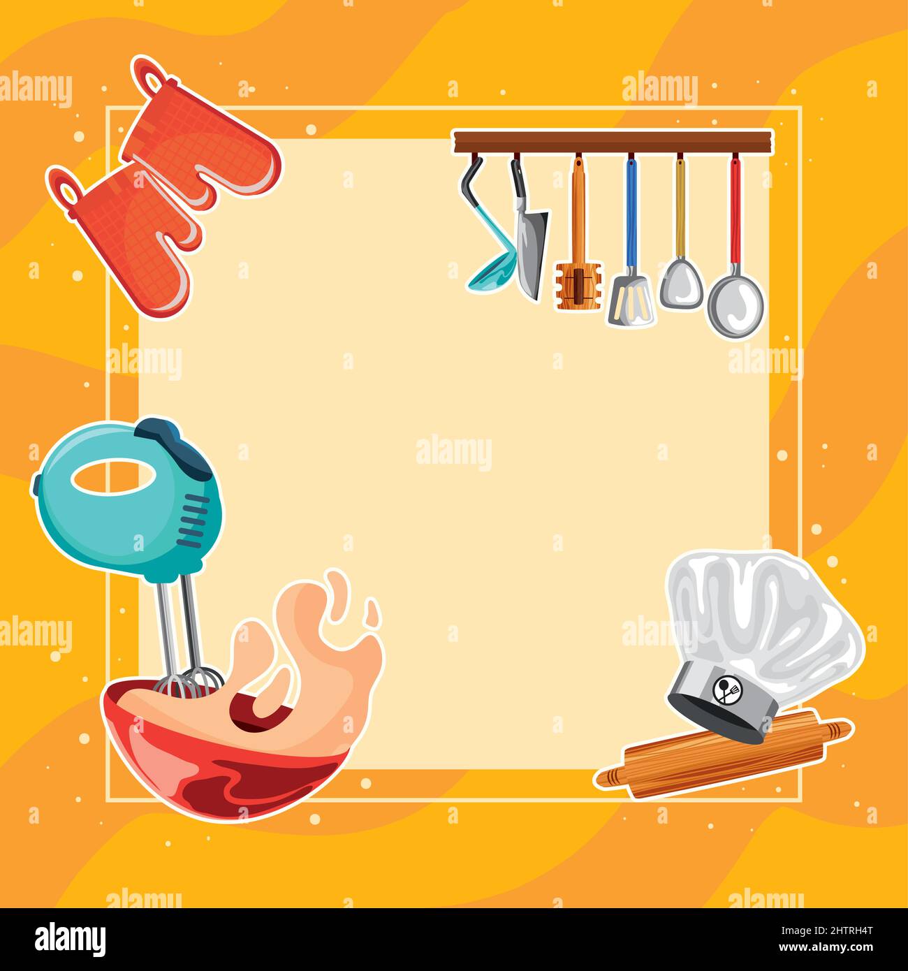 kitchen equipment poster Stock Vector Image & Art - Alamy