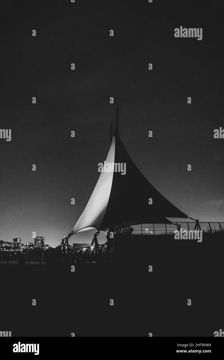 Tent at night Black and White Stock Photos & Images - Alamy