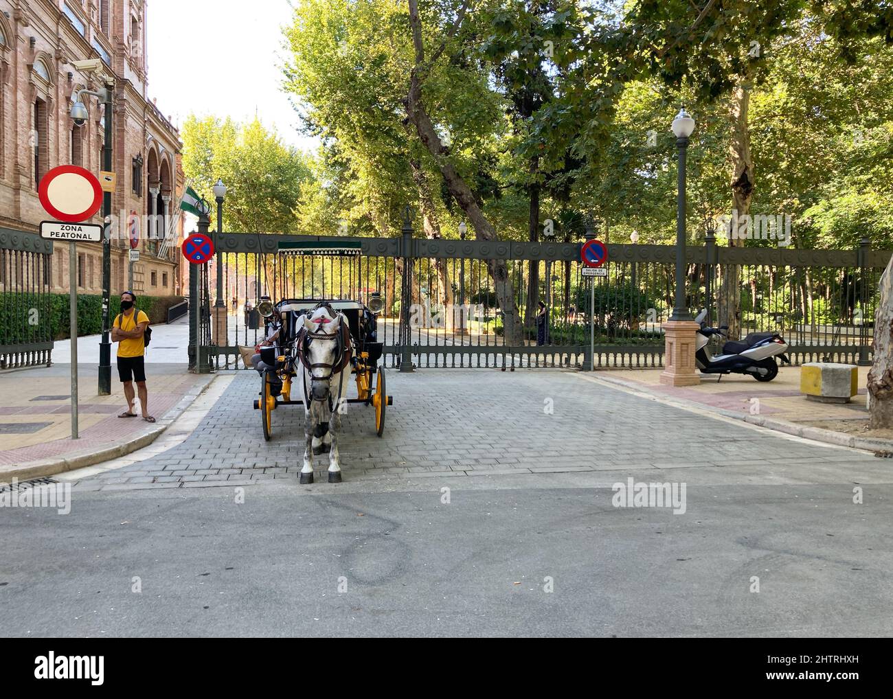 Beautiful shot of Maria Luisa Park in Seville, Spain Stock Photo - Alamy