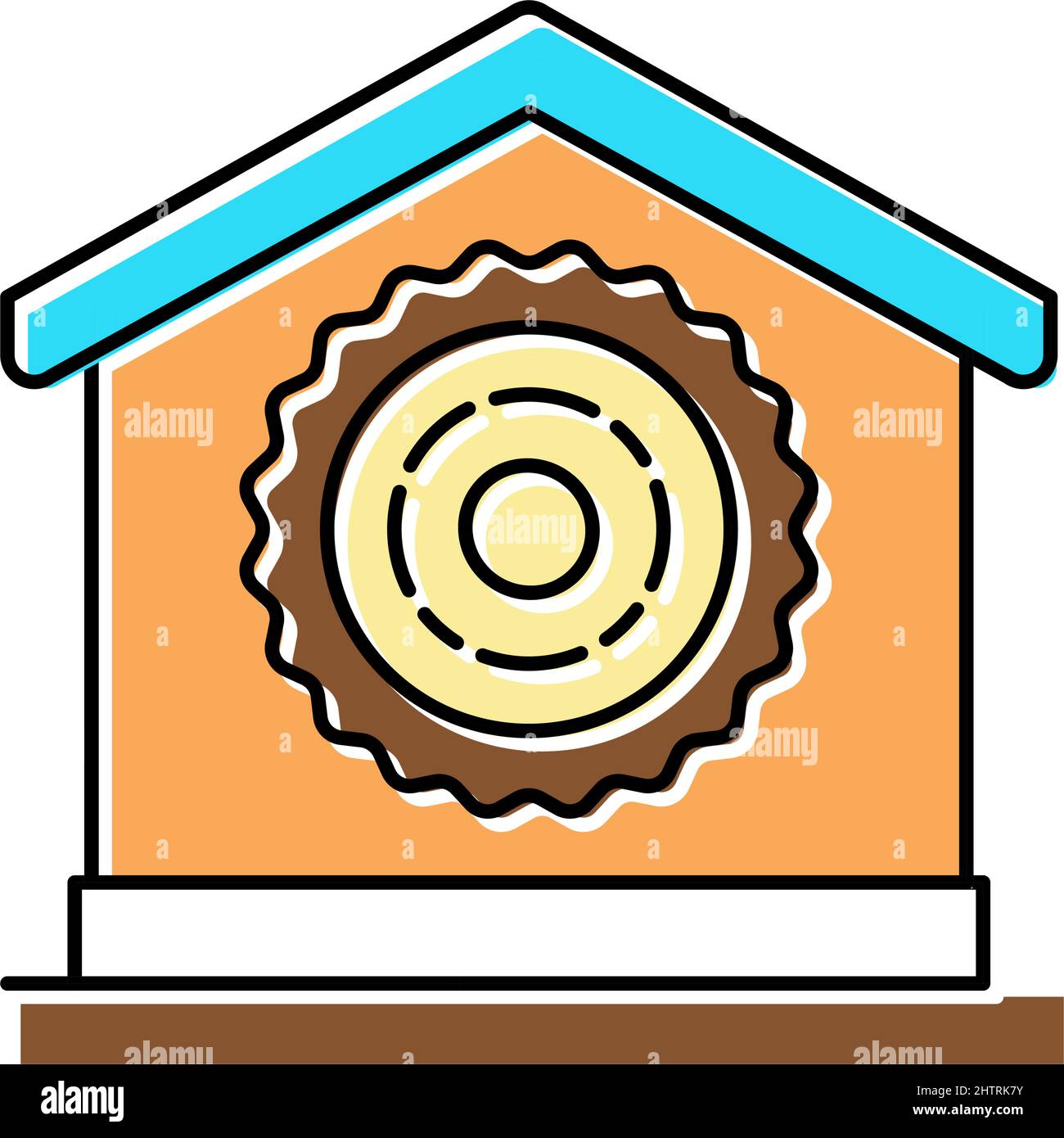 natural material for building color icon vector illustration Stock ...