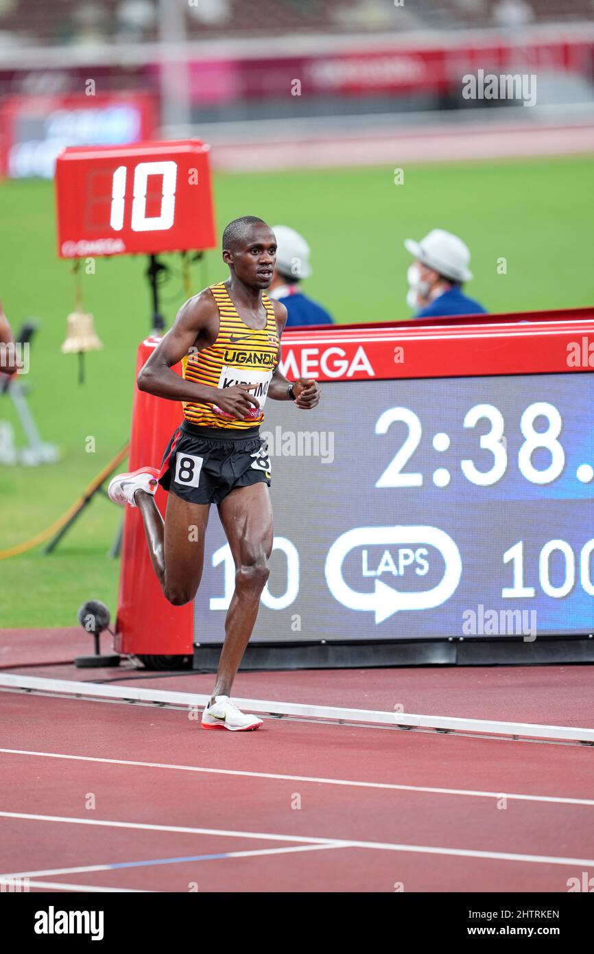Jacob Kiplimo participating in the 2020 Tokyo Olympics in the 5000m ...