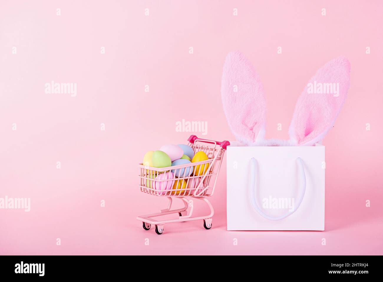 Happy Easter celebration. Festive holiday template backdrop for online ...