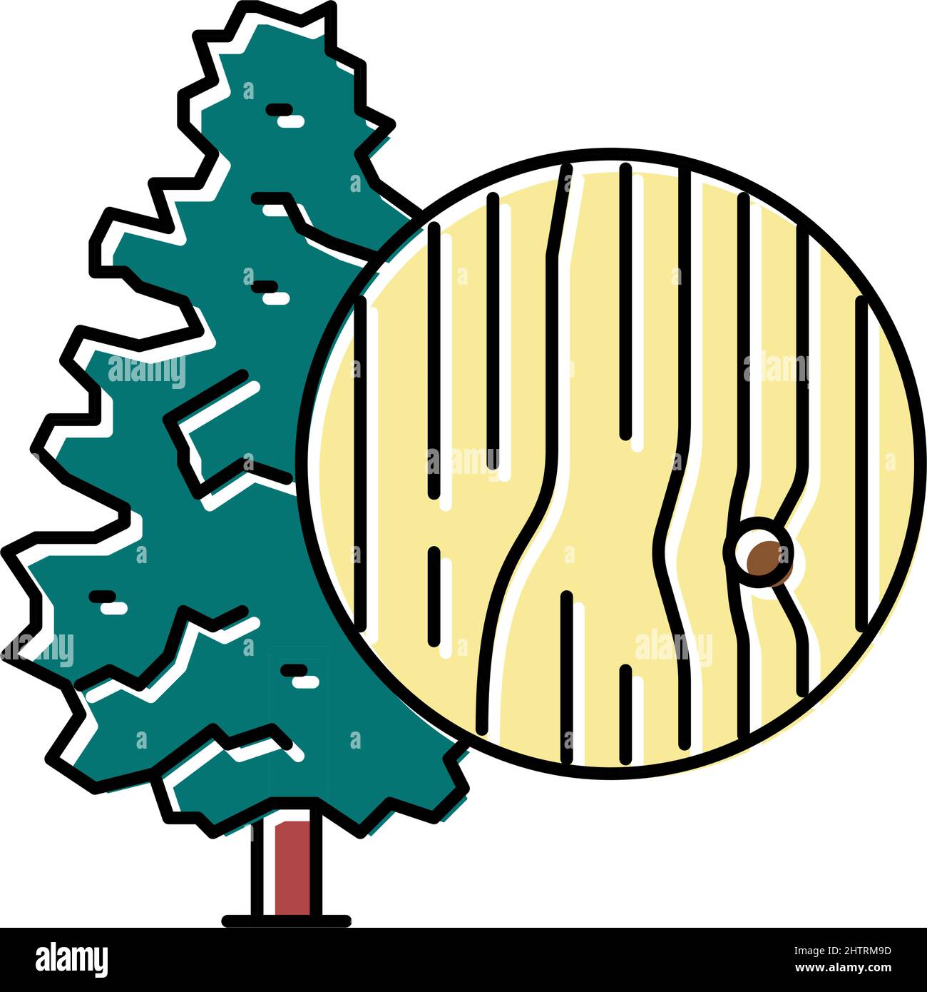 spruce wood color icon vector illustration Stock Vector Image & Art - Alamy