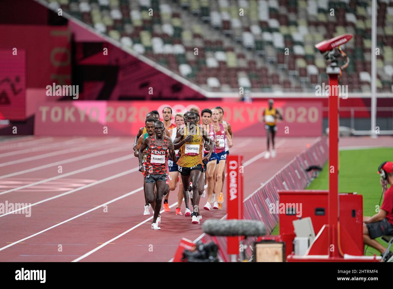 Final of the Tokyo 2020 Olympic Games of the 5000 meters Stock Photo ...