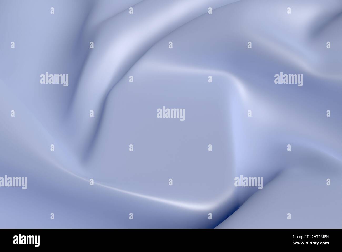 Crumpled blue shiny fabric around a flat area in the center Stock Photo ...