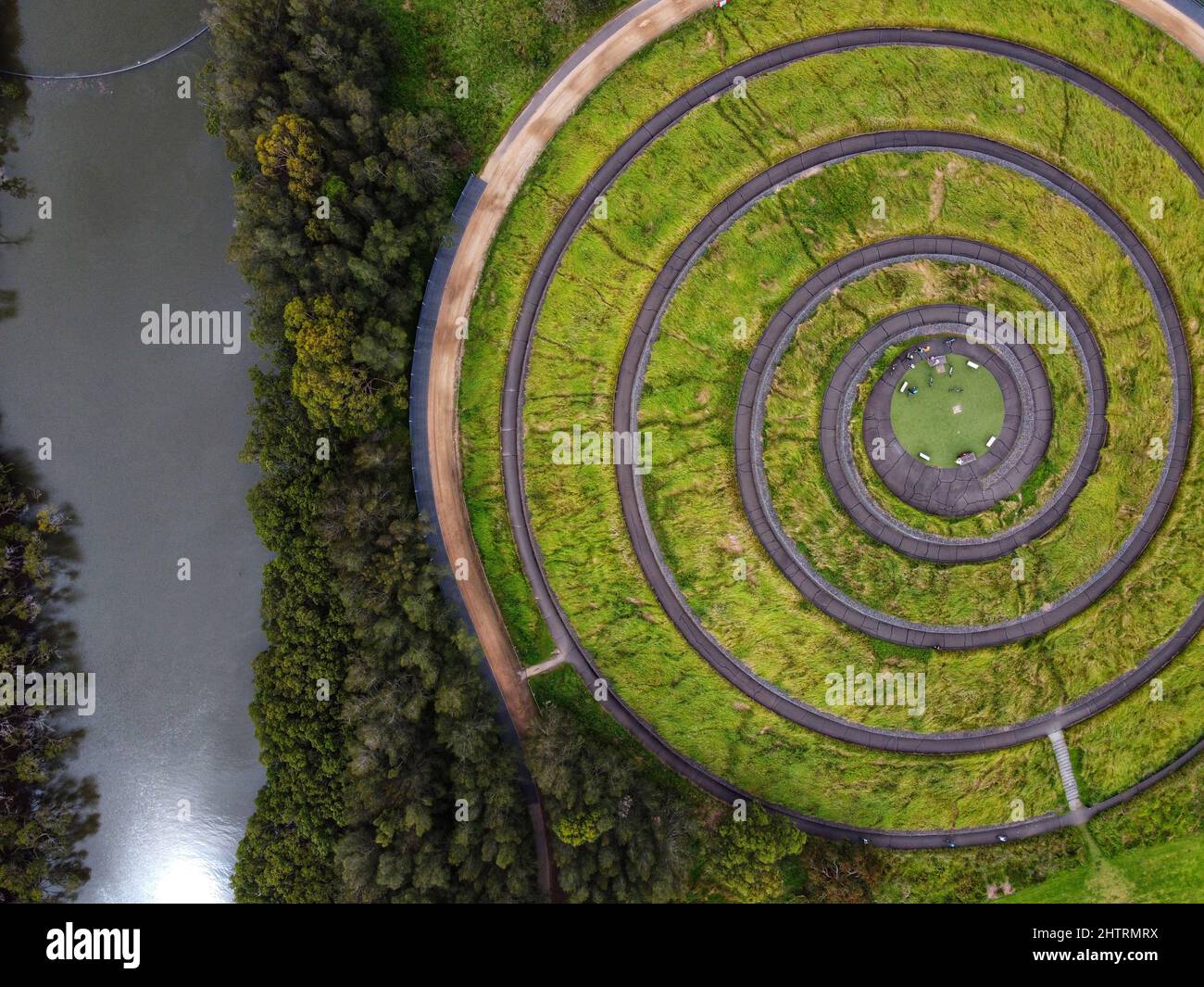 Aerial view of Bay Marker at Sydney Olympic Park Stock Photo - Alamy
