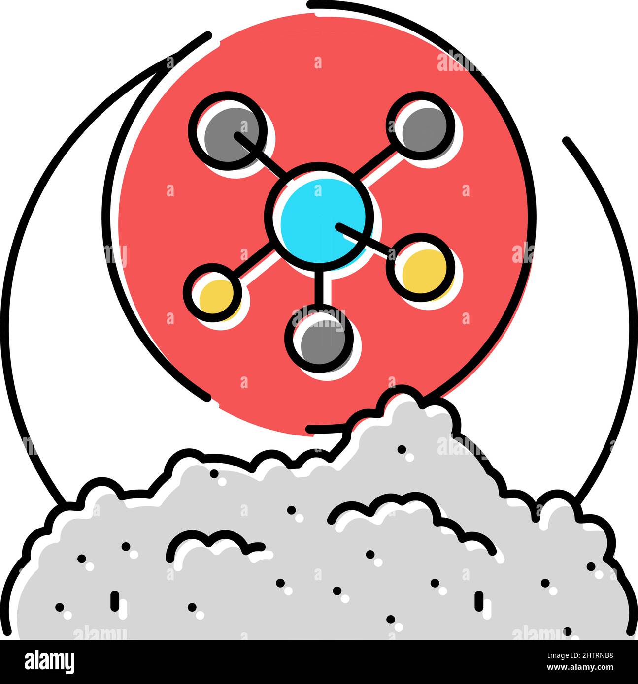 basic inorganics chemical industry color icon vector illustration Stock ...