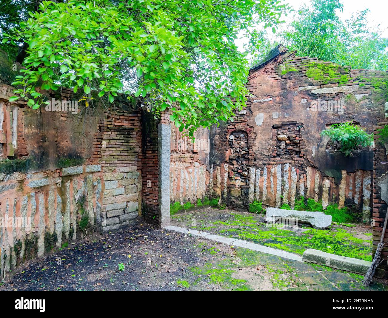 Overcast view of some traditional building in the Shuitou Village at ...