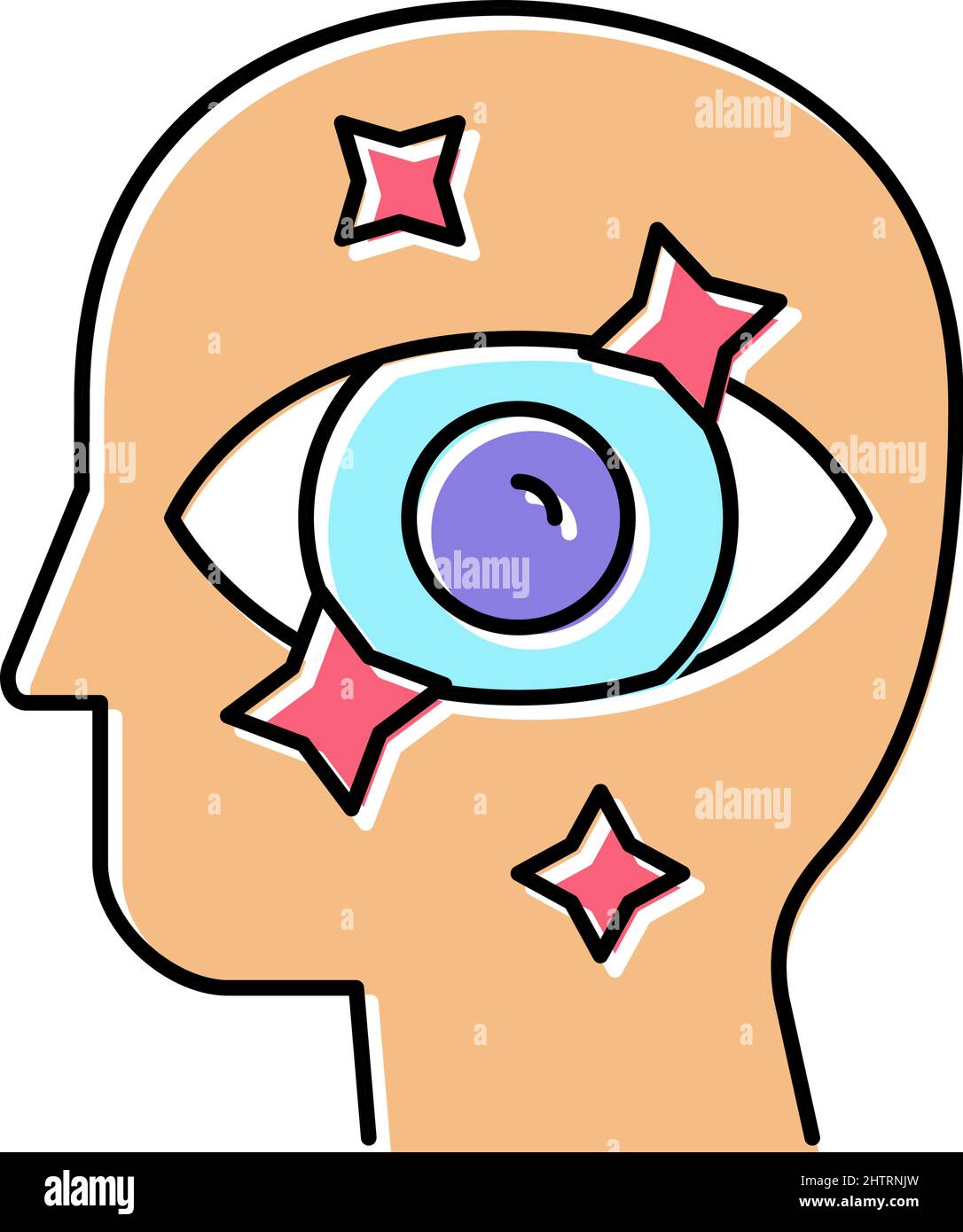 aesthetics philosophy color icon vector illustration Stock Vector Image ...