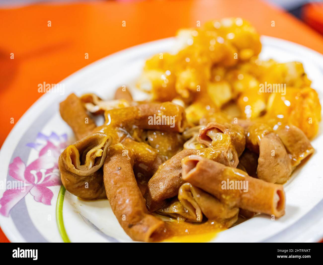 Braised pork intestines hi-res stock photography and images - Alamy