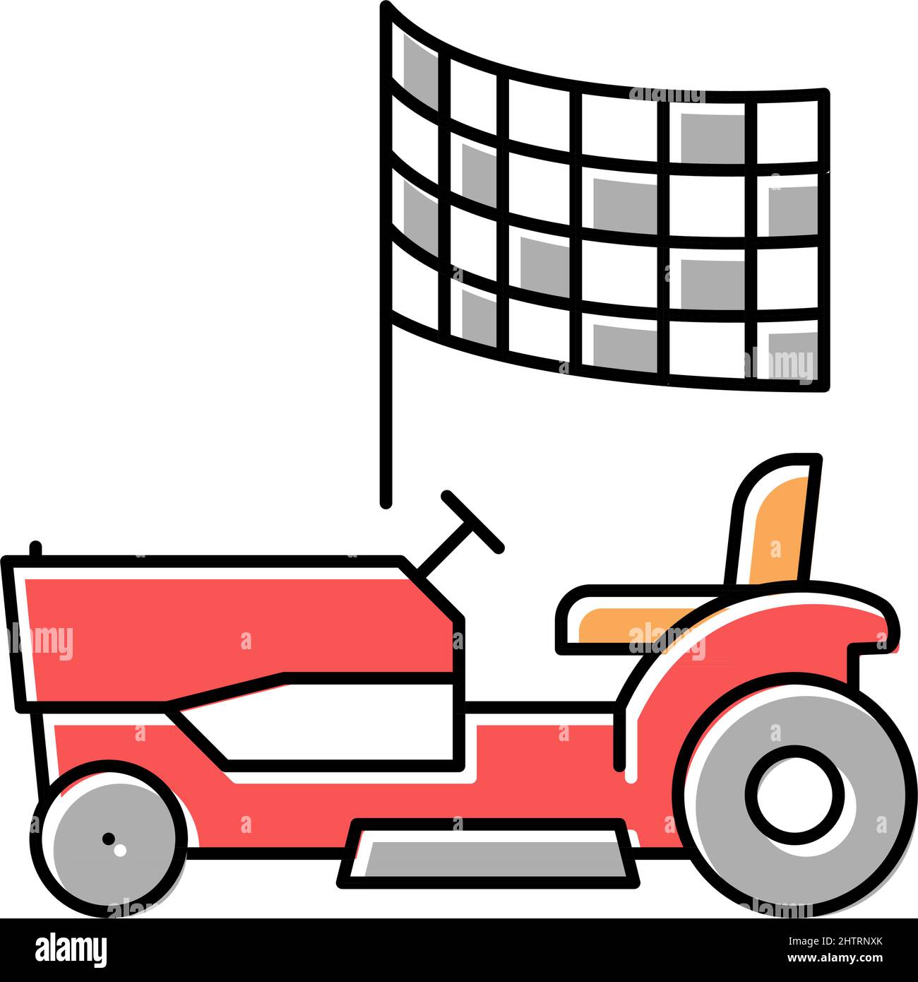 Lawn mower race Stock Vector Images - Alamy