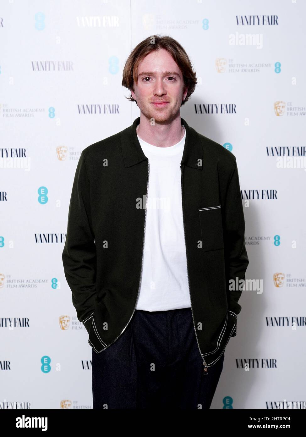 Luke Newberry arrives at 180 Strand in London for the Vanity Fair EE ...
