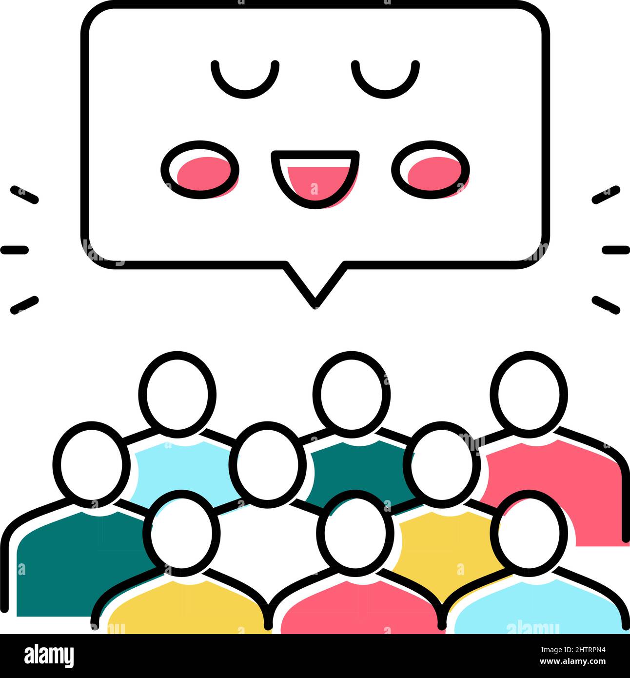 group activities and events in children library color icon vector ...