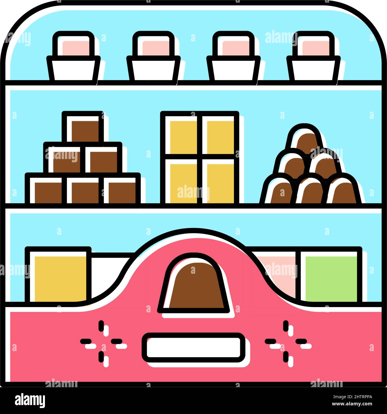 counter candy shop color icon vector illustration Stock Vector Image ...