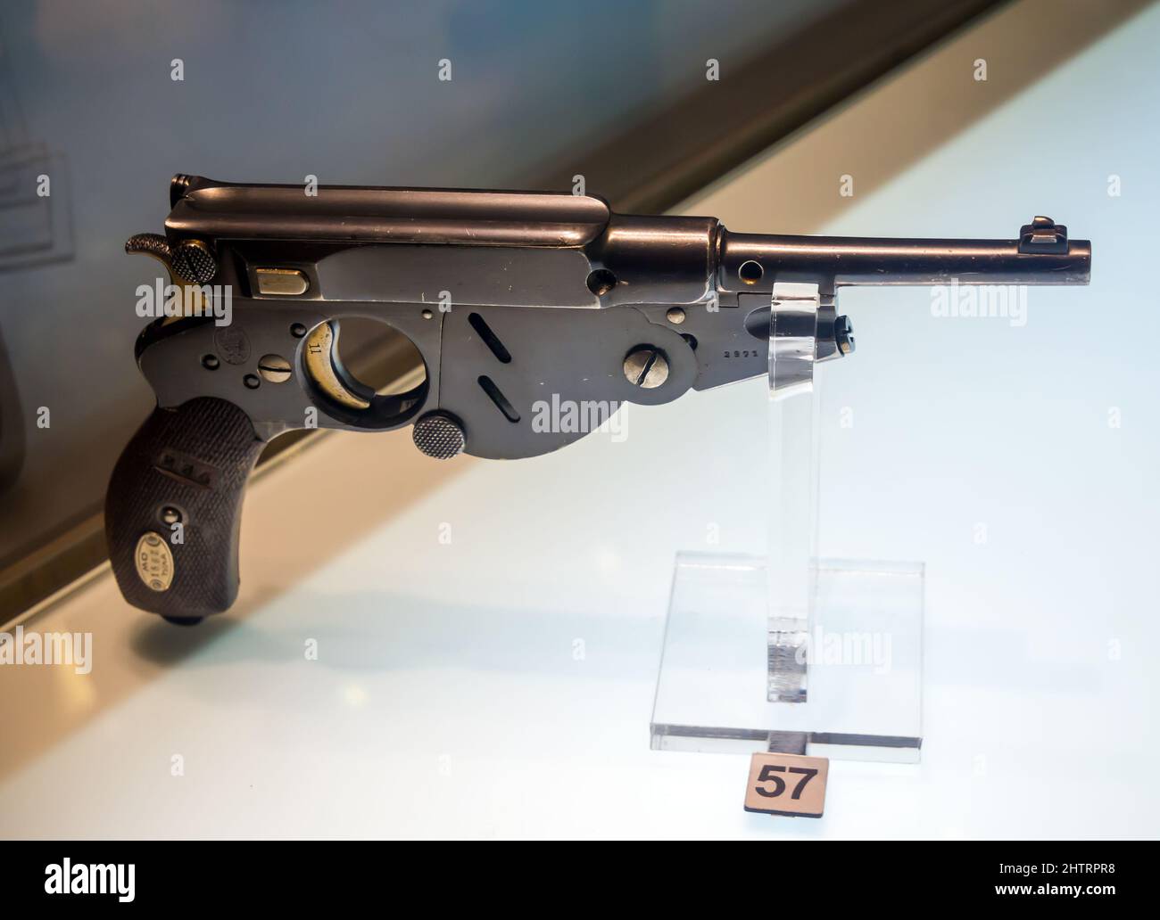 Tula, Russia - January 04, 2021: Pistol "Bergman", model 1896. Tula ...