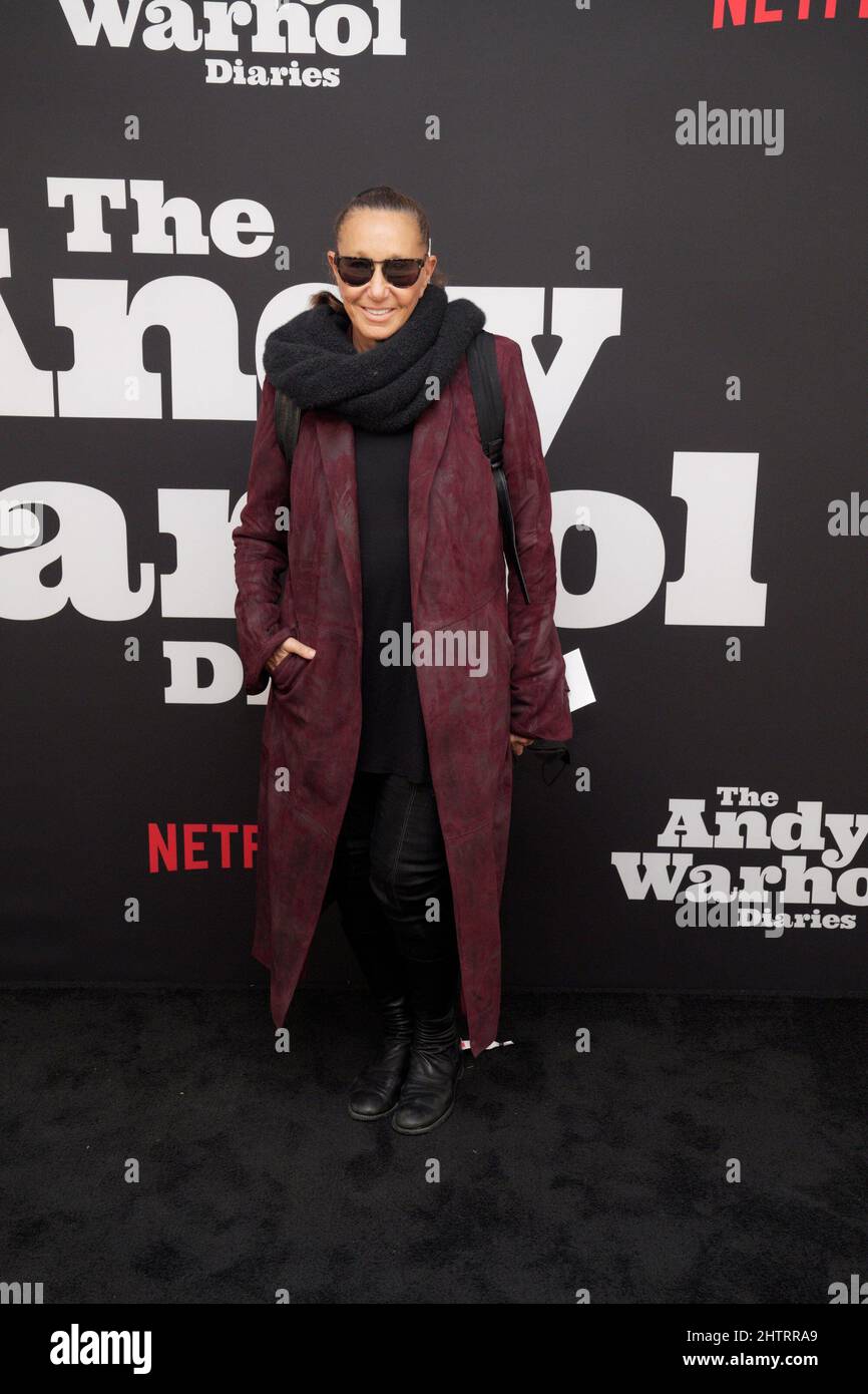 New York, NY, USA. 1st Mar, 2022. Donna Karen at arrivals for THE ANDY ...