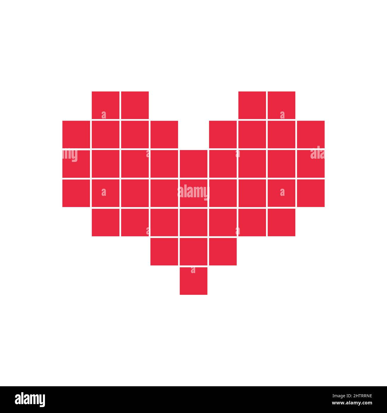 Heart pixels hi-res stock photography and images - Alamy