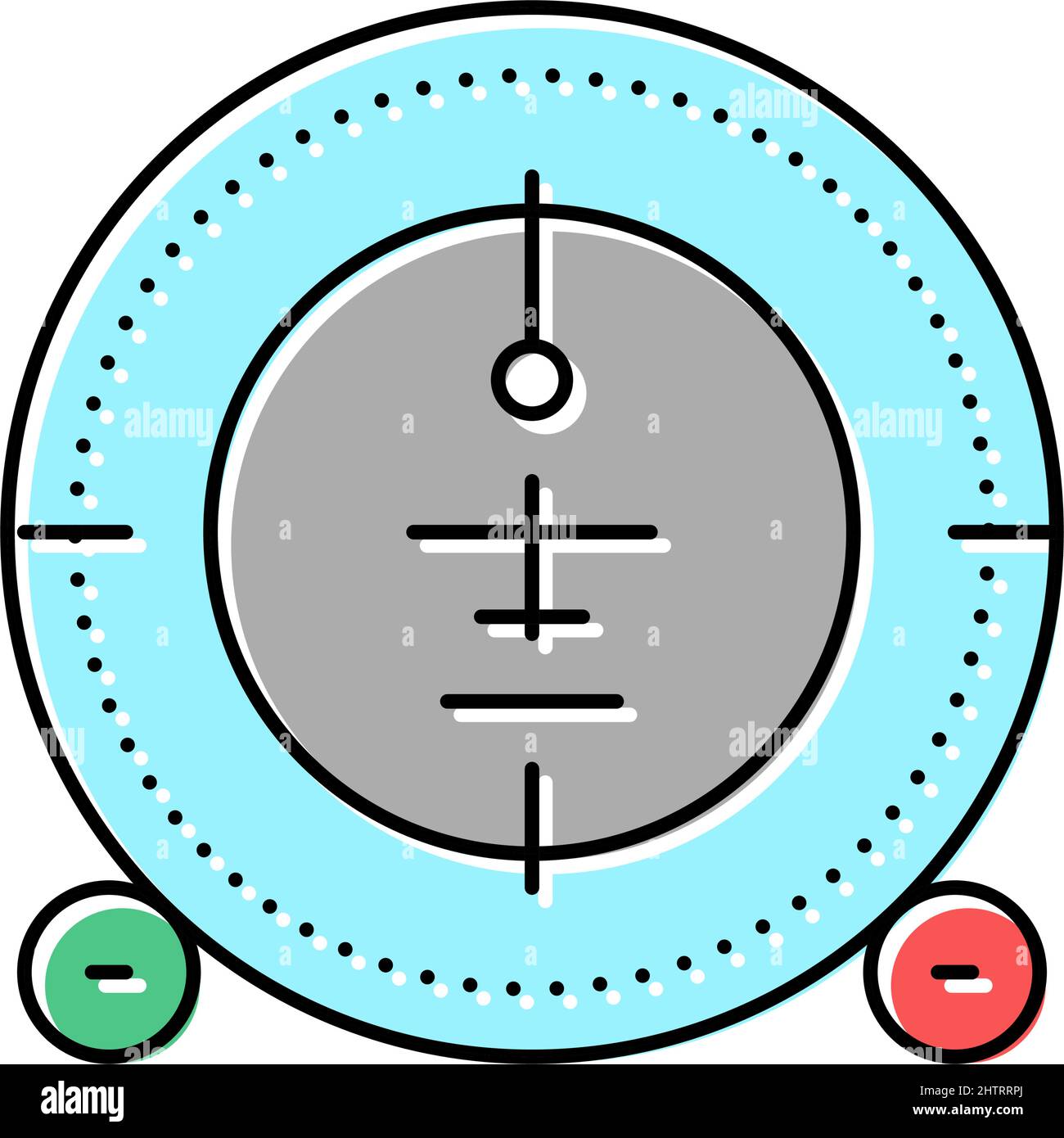 airplane compass color icon vector illustration Stock Vector Image ...