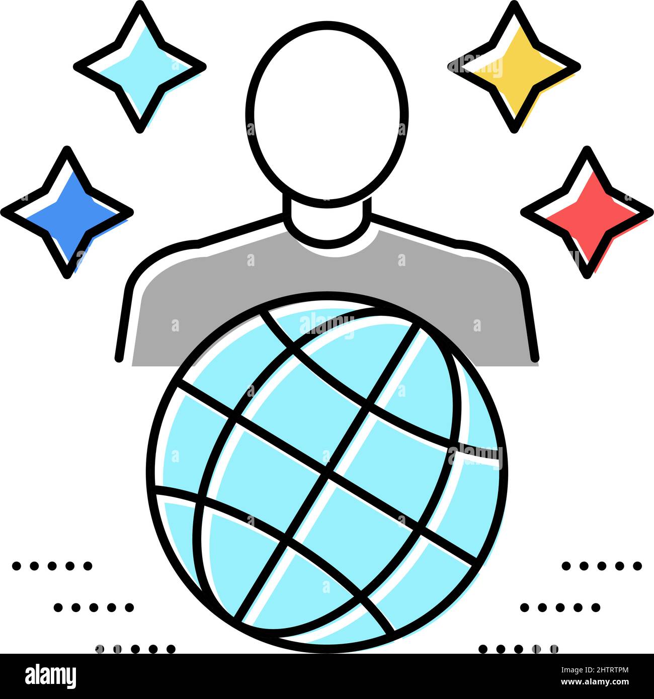 world expert color icon vector illustration Stock Vector Image & Art ...