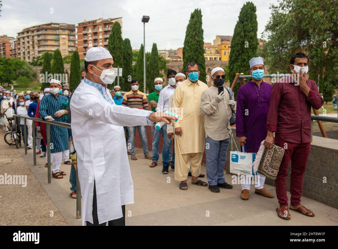 Rome, Italy 24/05/2020: Eid al-Fitr, Bangladeshi Islamic community ...