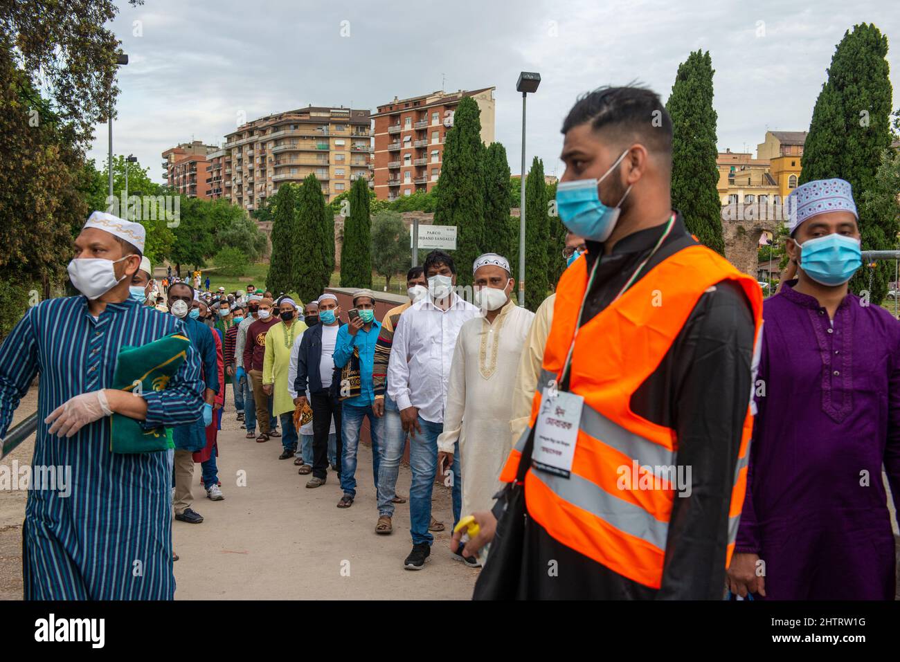 Rome, Italy 24/05/2020: Eid al-Fitr, Bangladeshi Islamic community ...