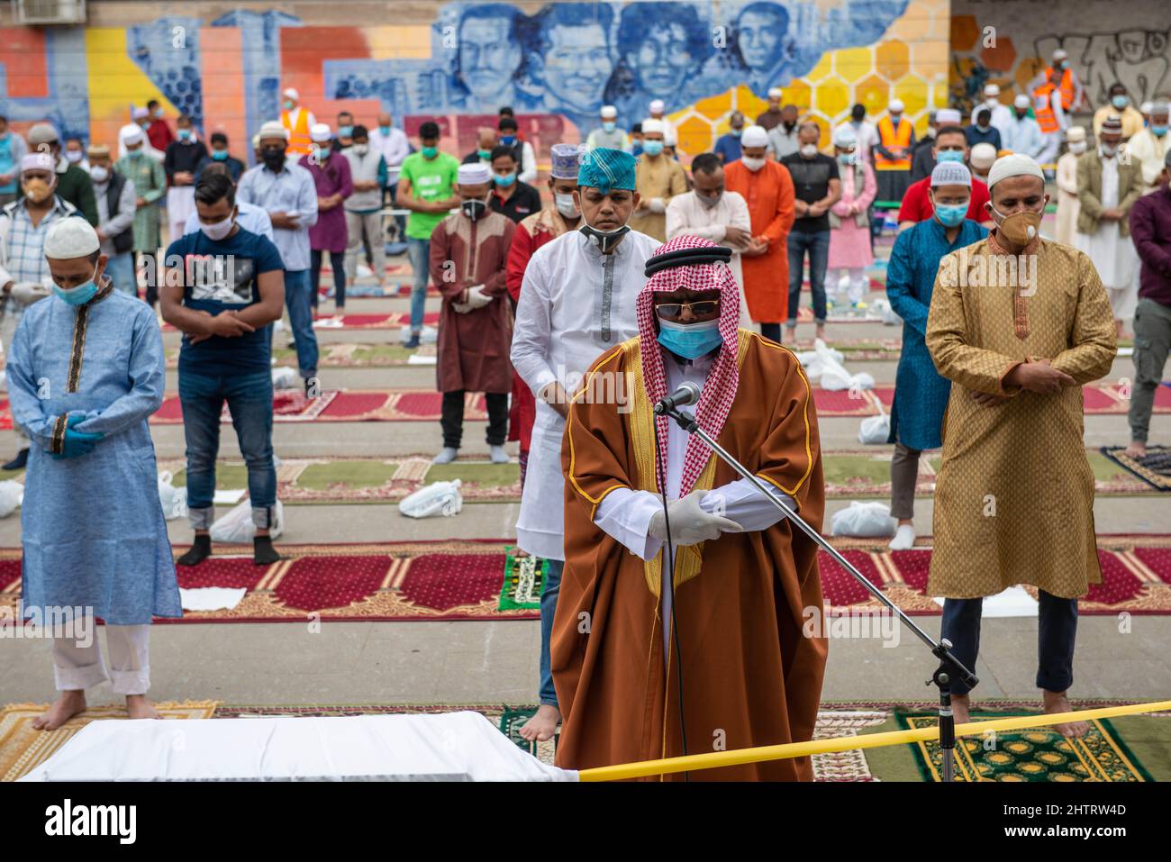 Rome, Italy 24/05/2020: Eid al-Fitr, Bangladeshi Islamic community ...