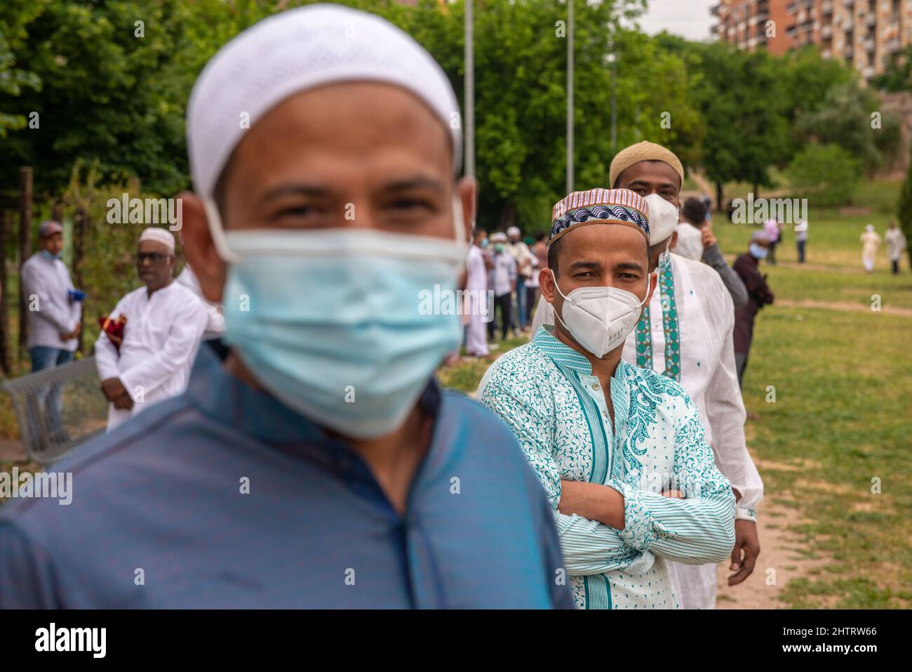 Rome, Italy 24/05/2020: Eid al-Fitr, Bangladeshi Islamic community ...