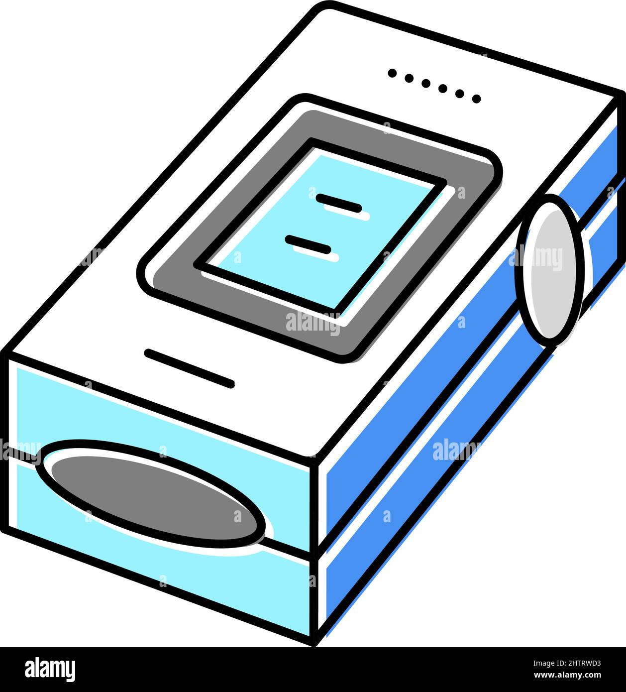 Pulse oximeter icon line Stock Vector Images - Alamy
