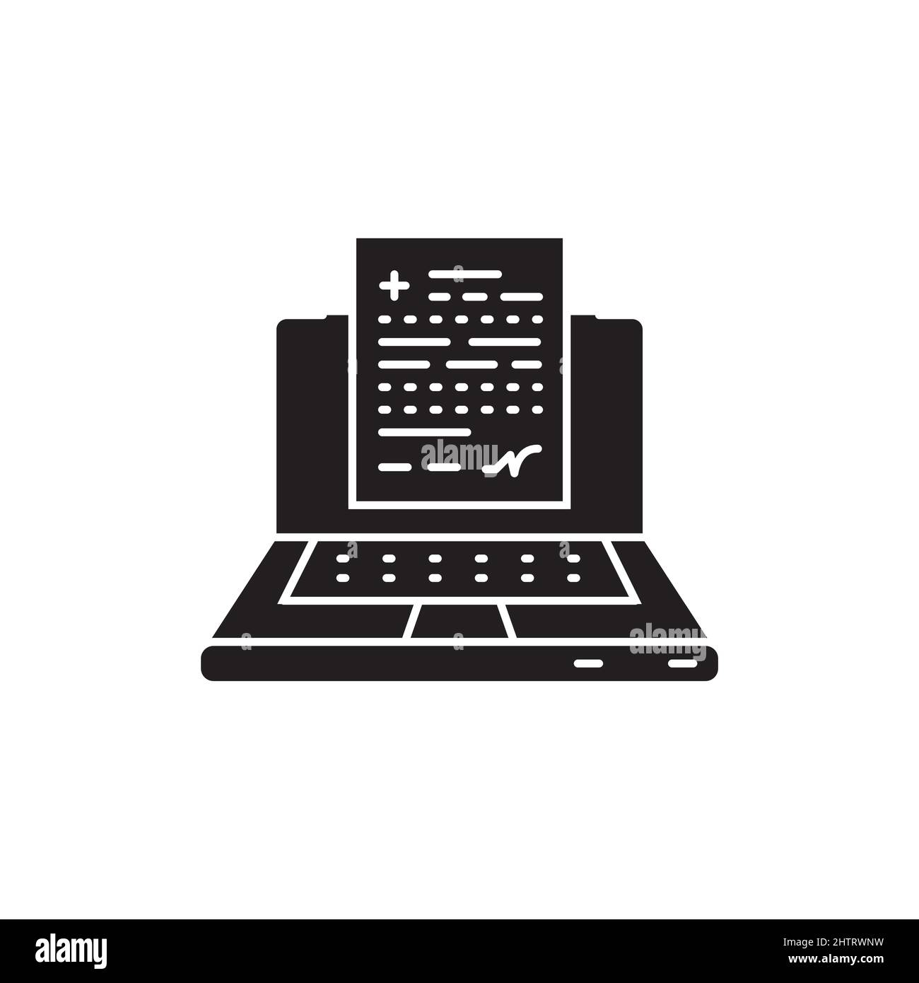 Patient consent color line icon. Pictogram for web page, mobile app ...