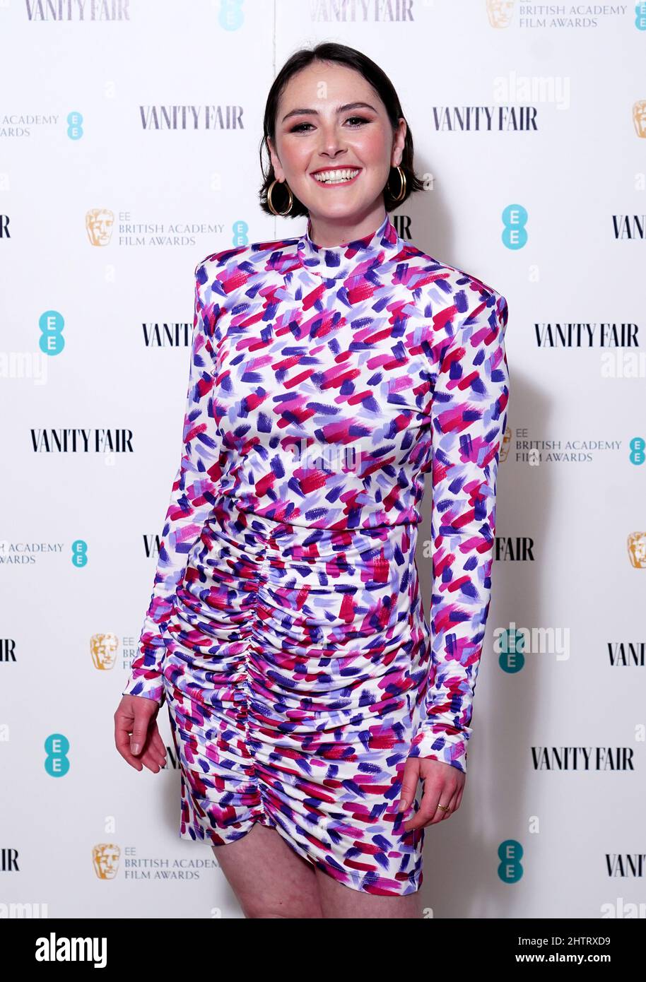 Emma Sidi arrives at 180 Strand in London for the Vanity Fair EE Rising ...