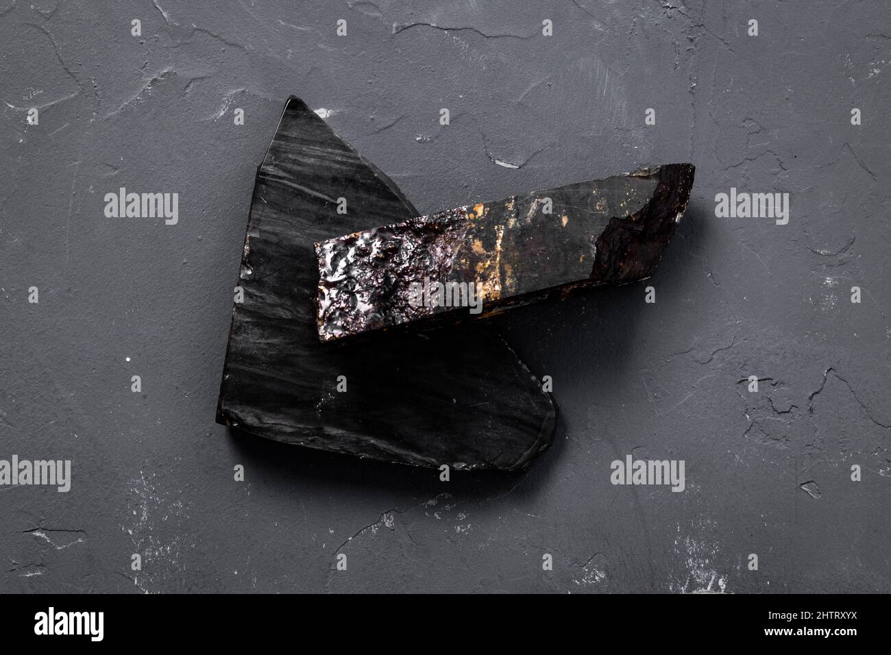 Set of different mineral stones. Natural rocks top view Stock Photo - Alamy