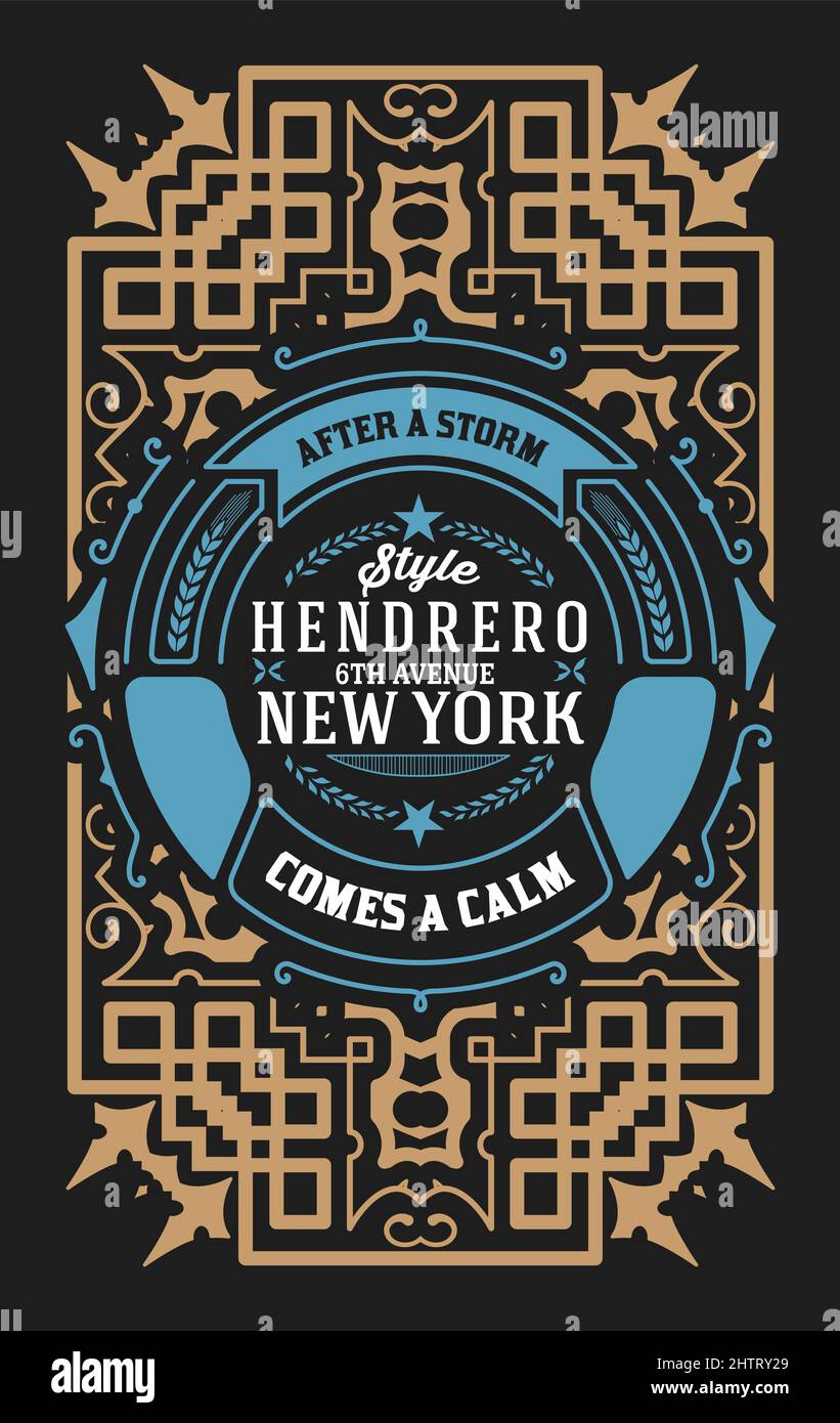 Western card with vintage style Stock Vector Image & Art - Alamy